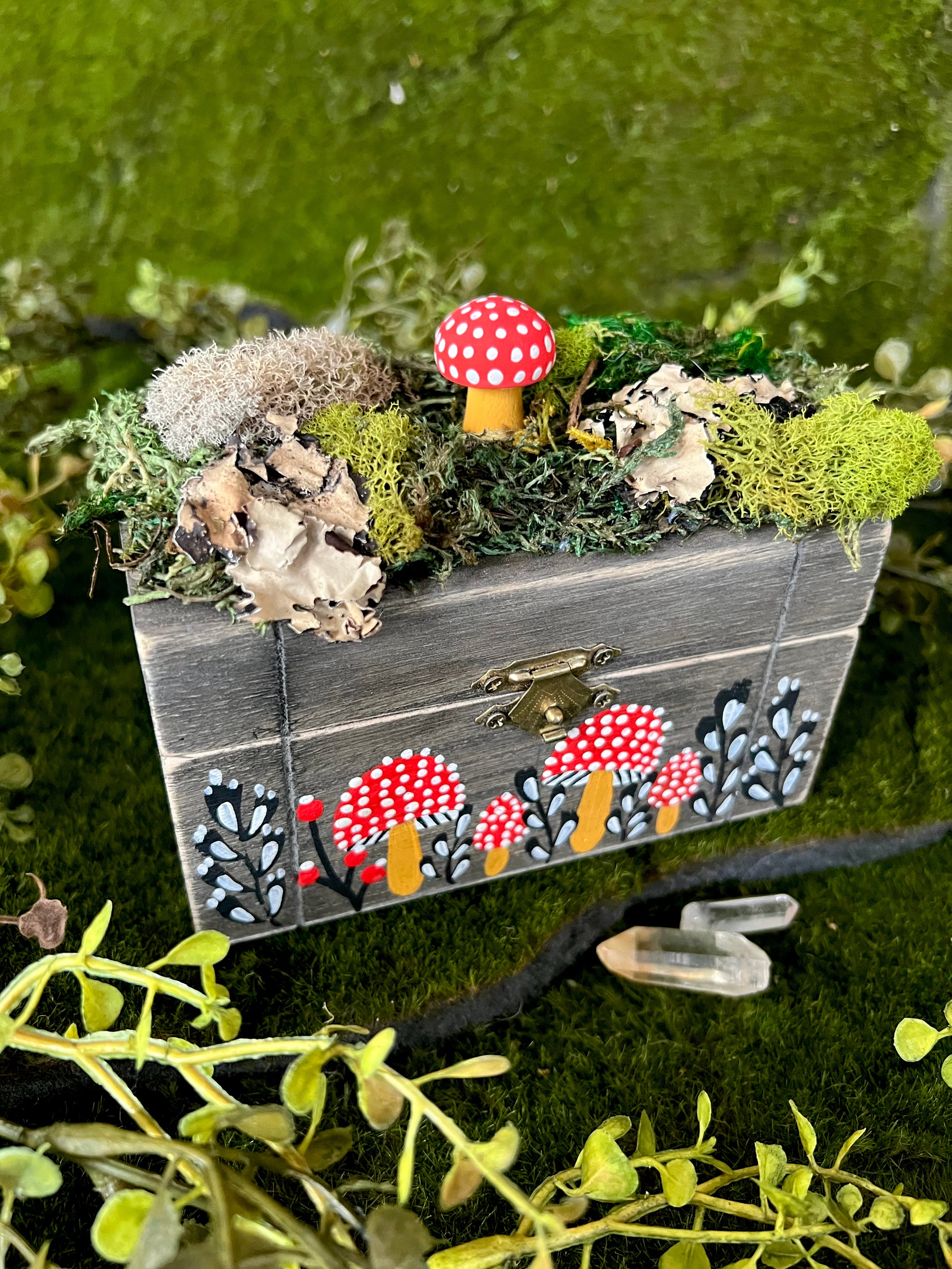 Black Forest Mushroom Rectangle Box | Fawn Haus